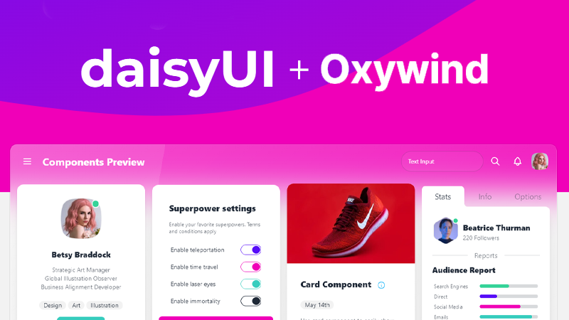 Add DaisyUI To Oxywind Code DPlugins